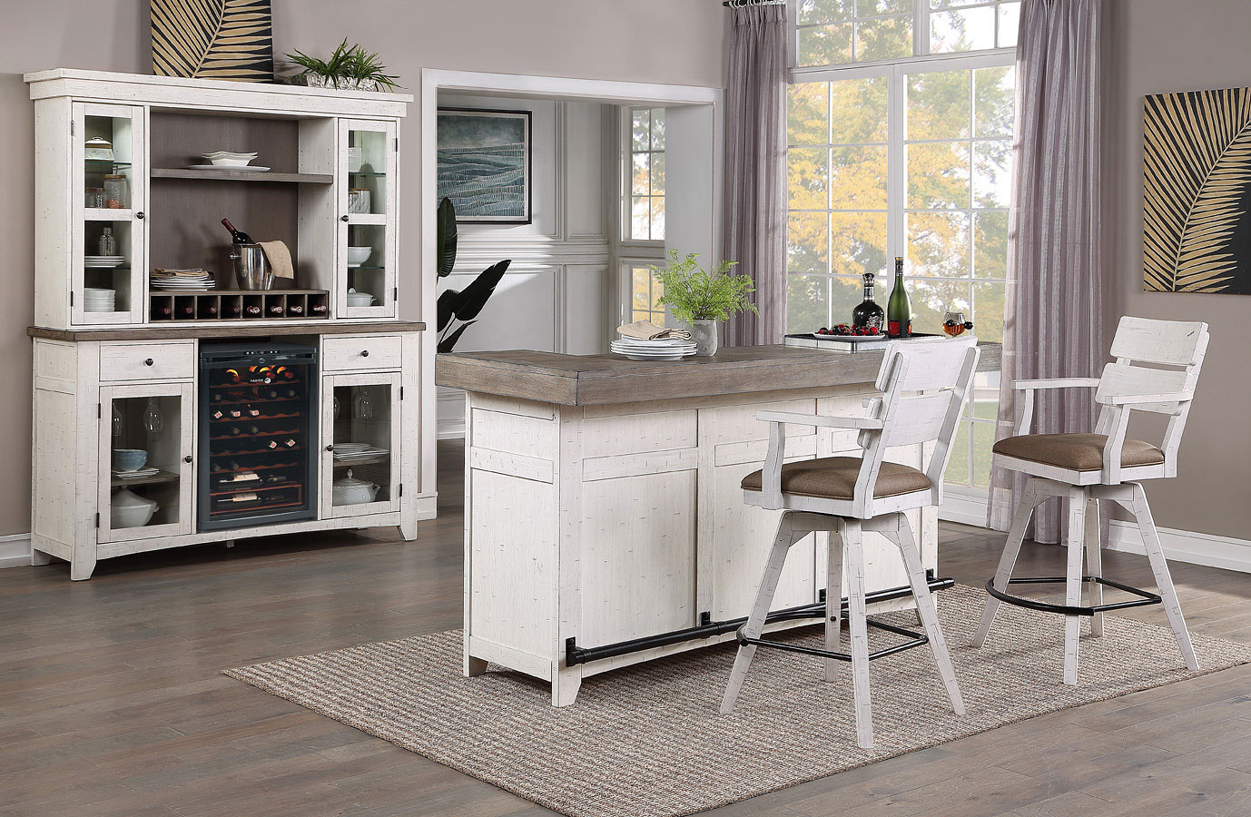 Just in Time for Celebrating Summer! Flawless White Home Bar Sets ...